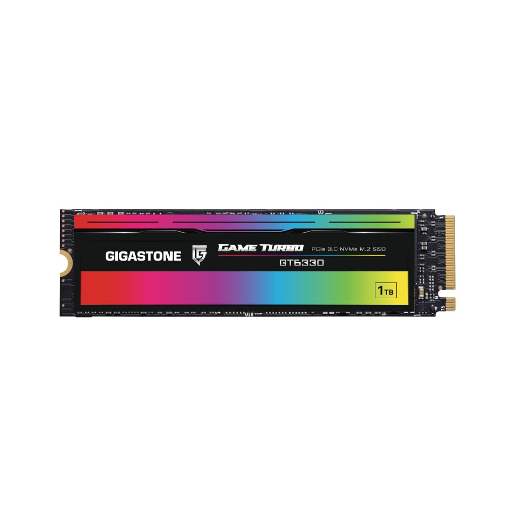Gigastone PCIe 3.0 M.2 SSD 1TB Gen 3 NVMe SSD Gaming Internal Solid State Hard Drives Upgrade PC Laptop Storage High Speed Response for Gamers Graphic Design Creators IT Pros up to 3,400MB/s