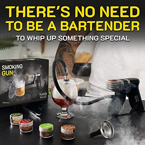 Smoking Gun Wood Smoke Infuser Birner PRO - Starter Kit, 11 PCS, Smoker Machine with Accessories and Wood Chips - Cold Smoke for Food and Drinks - Gift for Man