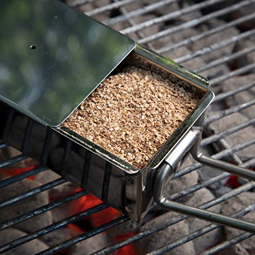 Wood Smoking Chips - Bourbon Soaked Oak, Maple, and Oak Wood Chips for Smokers - Set of 3 Resealable Pints (0.473176 L)