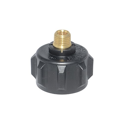 Aobbmok 100% Solid Brass QCC1 Propane Adapter Gas Regulator Valve Fitting with Type 1 Connection and 1/4 Inch Male Pipe Thread