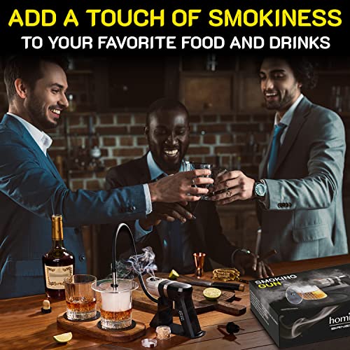 Smoking Gun Wood Smoke Infuser Birner PRO - Starter Kit, 11 PCS, Smoker Machine with Accessories and Wood Chips - Cold Smoke for Food and Drinks - Gift for Man