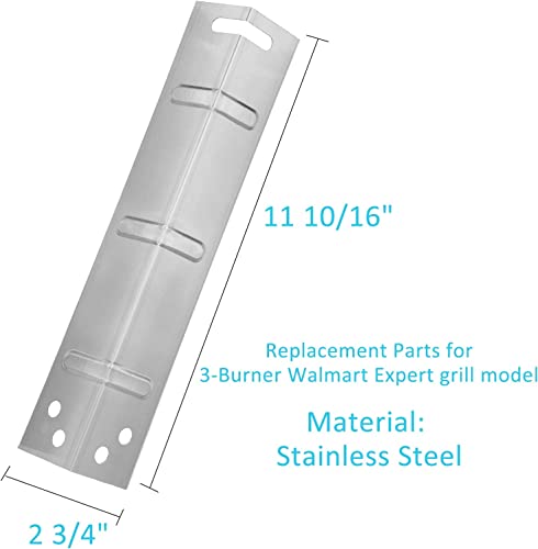 Quickflame Replacement Parts for Expert Grill 3 Burner, Walmart Expert Grill Parts GBC1916WRS & Other Expert Grill 3 Burner Models (Complete Repair Kit)