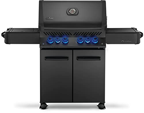 Napoleon PHANTOM Prestige 500 BBQ Grill, Matte Black, Natural Gas - P500RSIBNMK-3-PHM Premium Barbecue Gas Cart