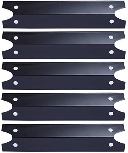 Votenli P9731A (5-Pack) 16 3/4" Porcelain Steel Heat Plate Replacement for Select Brinkmann, Charmglow Gas Grill Models (5-Pack)