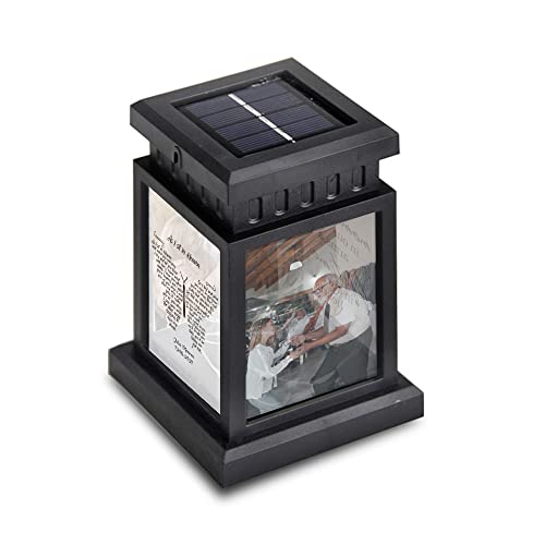 Personalized Photo Memorial Lantern Lamp Sympathy Lantern Bereavement Gift Loss of a Loved One (2 Photos+Date+Name #2)