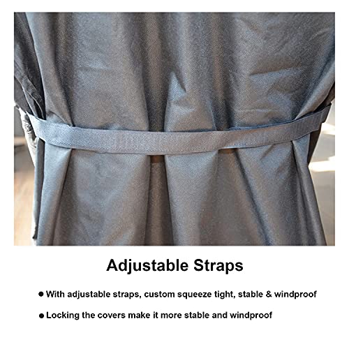 F&J Outdoors Waterproof Grill Cover, 52x24x48 inches UV Resistant Anti-Fading Heavy Duty Fabric BBQ Barbecue Covers Fit 2-4 Burner Gas Grills, Black