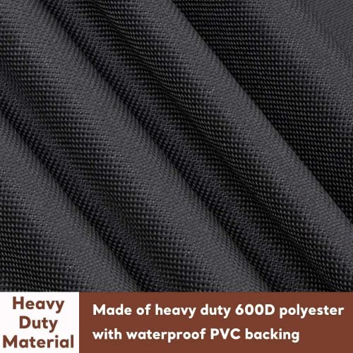 QuliMetal 7113 Grill Cover for Weber Q100 Q120 Q1000 Q1200 Q200 Q220 Q2000 Q2200 Q2400 Series Gas Grills, Heavy Duty BBQ Gas Grill Cover, 600D