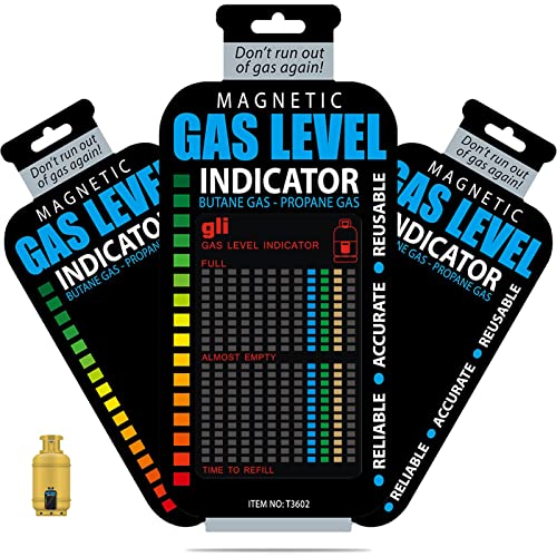 Cadeaux4U Magnetic Gas Level Indicator Gauge Reusable Propane Fuel Level Indicators Propane Tank Gauge Level Indicator Propane Tank Sensor for Home Kitchen (3Pcs)
