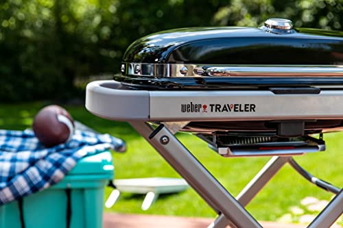 Weber Traveler Premium Grill Cover, Heavy Duty and Waterproof