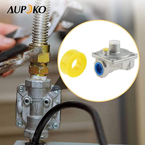 Aupoko 3/4" Natural Gas Pressure Regulator, Interchange Pressure Regulator with 3/4" FNPT Thread Fits Natural Gas and Liquefied Gas, NG 4" WC Out/LPG 10" WC Out