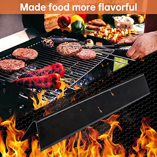 Dictirdy Porcelain-Enameled Flavorizer Bars and Heat Deflector Burner Tube Kit for Weber Genesis 300 Series E310 E320 E330 EP310 EP320 EP330 Replacement Part for Weber Genesis Grill