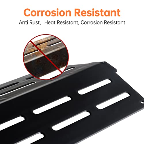 Dictirdy Porcelain-Enameled Flavorizer Bars and Heat Deflector Burner Tube Kit for Weber Genesis 300 Series E310 E320 E330 EP310 EP320 EP330 Replacement Part for Weber Genesis Grill
