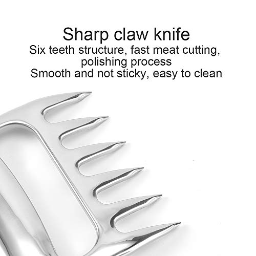 Bear claw, barbecue meat mincer,Meat Separator, stainless steel wire drawing meat mincer-barbecue and barbecue utensils, Meat Claws,Meat Shredder Claws,Shred and Cut Meats,a set of 2