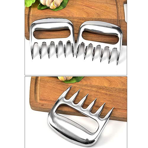 Bear claw, barbecue meat mincer,Meat Separator, stainless steel wire drawing meat mincer-barbecue and barbecue utensils, Meat Claws,Meat Shredder Claws,Shred and Cut Meats,a set of 2