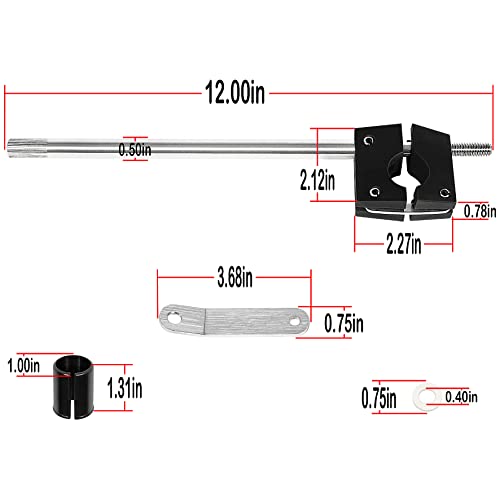 Round Rail Grill Mounting Hardware Kit for Standard 7/8" or 1" Rails, for All Magma Marine Kettles Grill A10-080