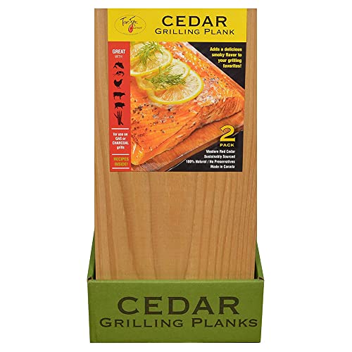 TrueFire 5.5 x 16” Cedar Grilling Planks for Adding Smoky Flavor to Salmon, Seafood, Beef, Poultry & Veggies, Western Red Cedar, (24-pack)