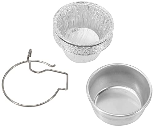 Grease Cup with Clip for Char-Broil Outdoor Grills, Replacement for Masterbuilt 30-inch Propane Smoker, Come with Aluminum Drip Cups(10 Pack)
