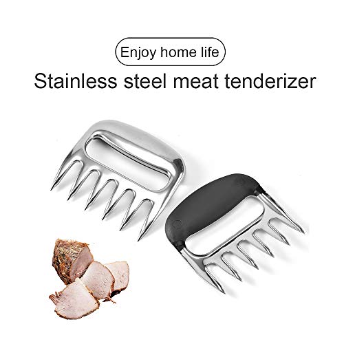 Bear claw, barbecue meat mincer,Meat Separator, stainless steel wire drawing meat mincer-barbecue and barbecue utensils, Meat Claws,Meat Shredder Claws,Shred and Cut Meats,a set of 2