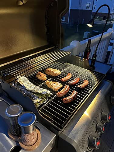 NextLED NT-7728 Ultimate LED BBQ Magnetic Outdoor Grill Light, 24 Inch Flexible Neck with Ultra Strong Base, Barbeque Light for Grilling, Heat & Water Resistant, Warm Even Light, Cast Aluminum
