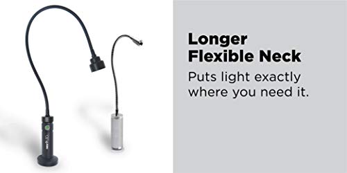 NextLED NT-7728 Ultimate LED BBQ Magnetic Outdoor Grill Light, 24 Inch Flexible Neck with Ultra Strong Base, Barbeque Light for Grilling, Heat & Water Resistant, Warm Even Light, Cast Aluminum