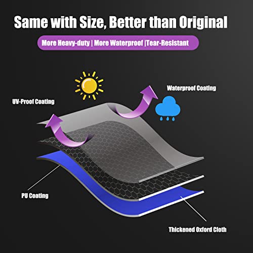 Heavy Duty Grill Cover for Blackstone 22inch Tabletop Griddle with Hood,600D Heavy Duty Cover - Heighten