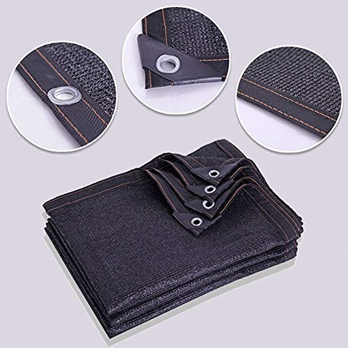 ALBN-Shading net Patio Sunscreen Breathable Anti-UV Tear Resistance Polyethylene, 20 Sizes (Color : Black, Size : 5x8m)