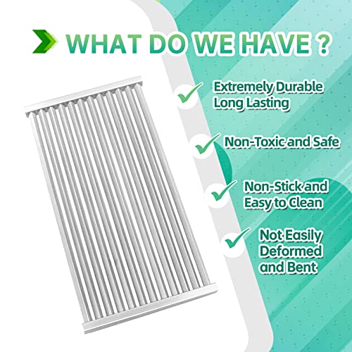 Folocy 19.25” Grill Grates Replacement for Nexgrill 720-0025, 720-0677, Charmglow 720-0234, 720-0289, 810-8500-S, Kenmore 122.16648900, Brinkmann 810-8501-S, 810-8502-S, Ducane 30400042, 30400043