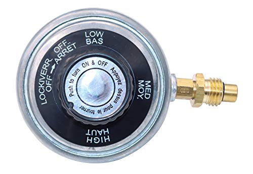 METER STAR LPG 1 lb Adjustable Propane Gas Regulator Knob Pressure Relief Valve M12x1 Nozzle 0.7 mm
