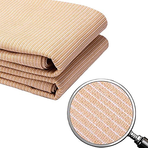 WUZMING Balcony Privacy Protective Screens Fence Wind Network HDPE UV Protection with Rope and Tie for Garden Outdoor Balcony Covering (Color : Beige, Size : 95x220cm)