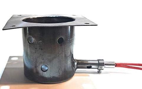 ZHOUWHJJ Fire Pot Burn Pot and Hot Rod Ignitor Kit Replacement Parts Plus Screws and Fuse for Traeger and Pit boss Pellet Grill