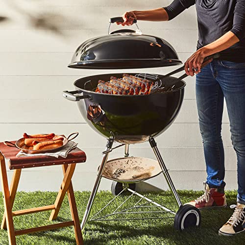 QQPOLE BBQ Rib Racks Stainless Steel BBQ Rib Rack for Smoking, Holds 7 Ribs for Kamdo Joe & Big Green Egg Grilling Roasting Stand,BBQ Rib Holder Accessories