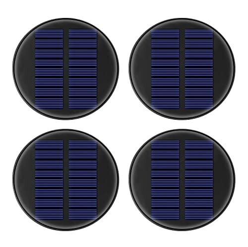 EDOF 4 Pack 8 Color Solar Lights Replacement Top Parts Christmas Decorations,Replacement Solar Light Parts for Hanging Solar Lanterns Outdoor Waterproof
