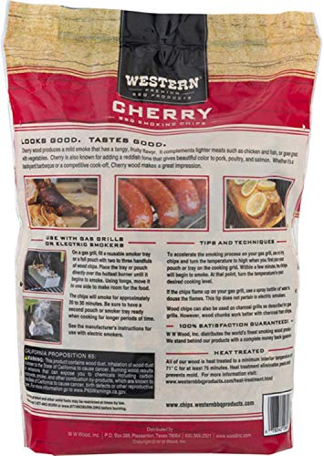 Western Popular BBQ Smoking Wood Chip Variety Pack Bundle (3) - Popular Flavors - Apple & Hickory, with Cherry