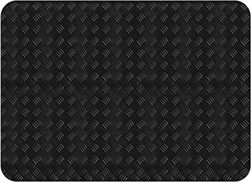 Fasmov Under The Grill Mat, 36 x 48 inches PVC Grill Mat Grill and Garage Protective Mat, Protects Decks and Patios from Grease Splashes, PVC Flame Retardant Material, Black
