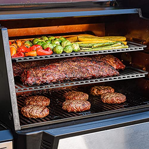 Grilling Corner Warming Rack Replacement for The Gravity Series 560 Digital Charcoal Grill + Smoker,Electroplated Silver,4-Pack