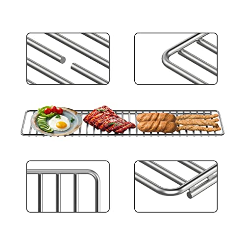Grilling Corner Warming Rack Replacement for The Gravity Series 560 Digital Charcoal Grill + Smoker,Electroplated Silver,4-Pack