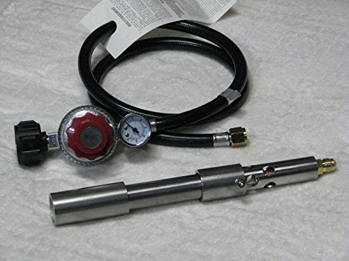 GOEDE G-2 Stainless Steel Forge/Foundry Burner and 0-30 PSI Regulator with Gauge.