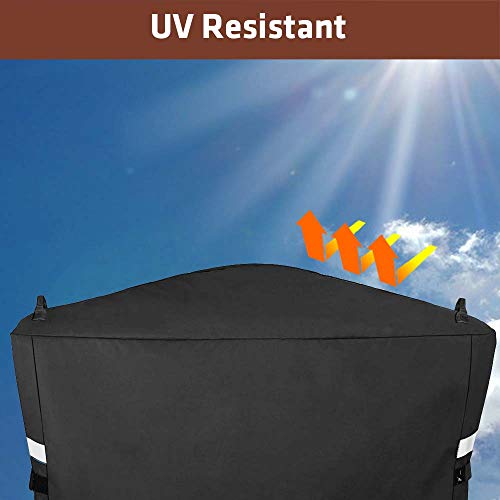 QuliMetal 6506 Cast Iron Griddle and 7112 Grill Cover for Weber Q300, Q320, Q3000 Series Gas Grills Accessories