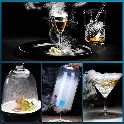 Portable Smoking Gun Handheld Cocktails Smoker and Smoking Cloche Dome Cover and Smoking Gun Cup Covers Set