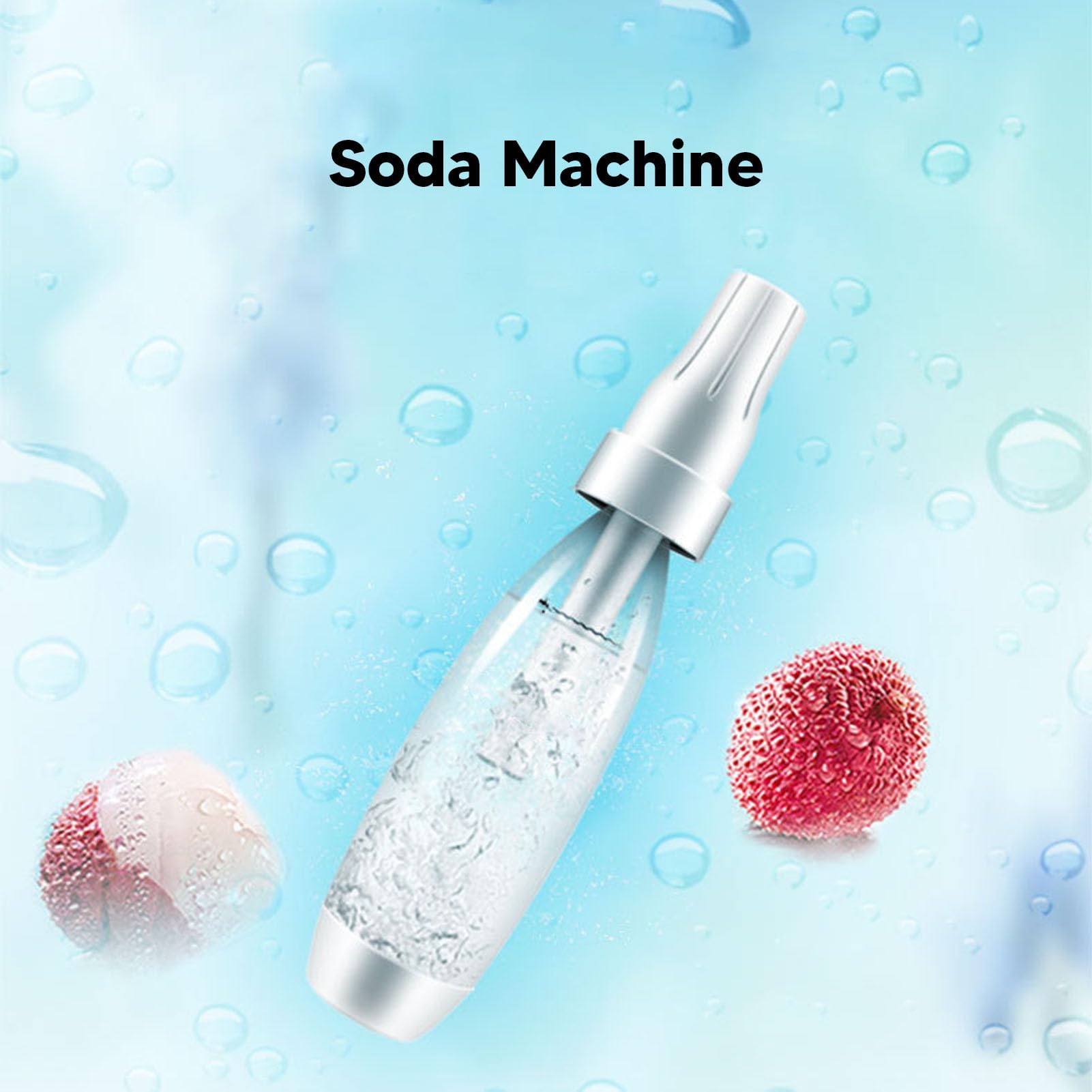 MAVIS LAVEN Soda Maker Machine Homemade Soda Fizzy Water Machine Manual Sparkling Water Machine, Soda Maker Machine,Easy to Use,Sparkling Water Hand Machine