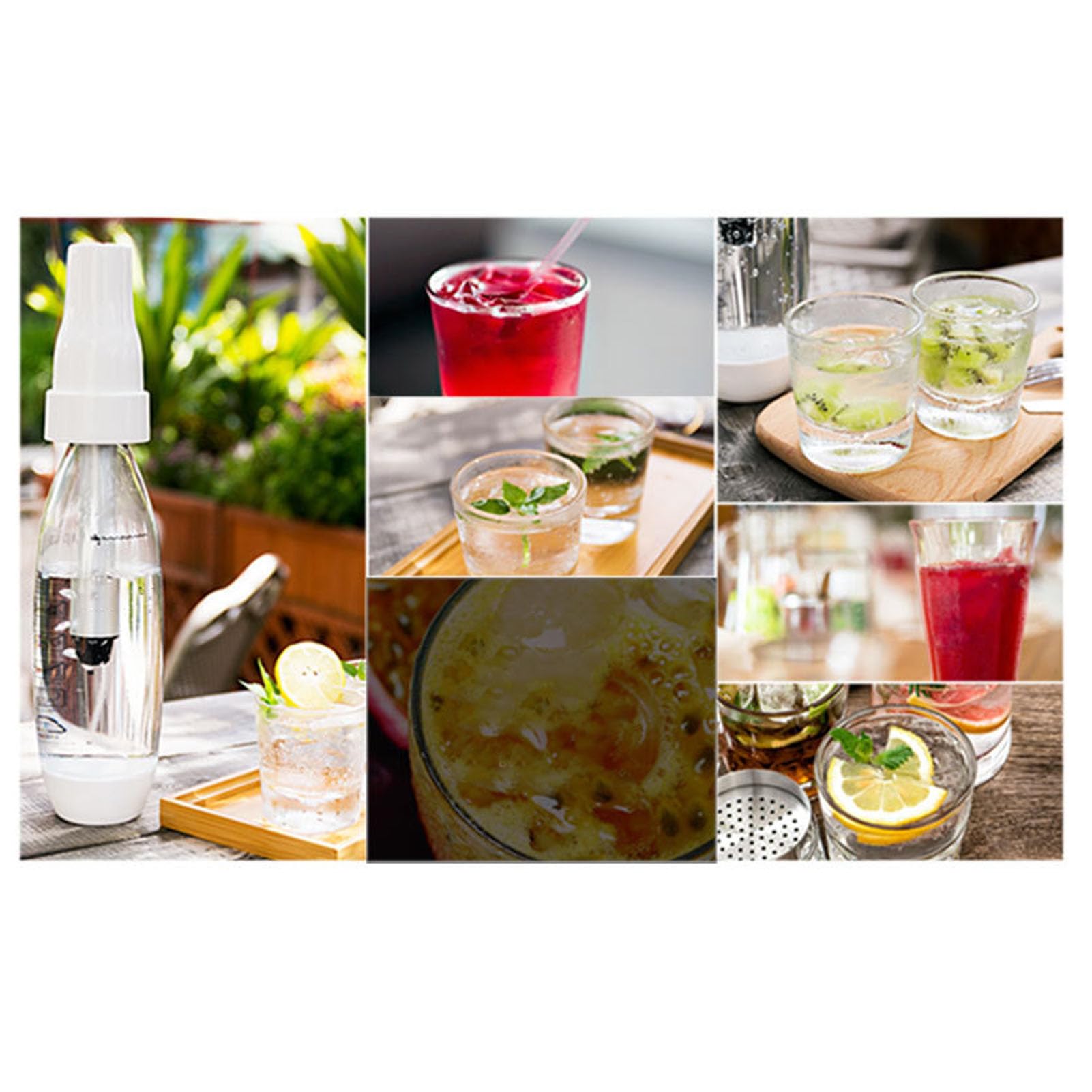 MAVIS LAVEN Soda Maker Machine Homemade Soda Fizzy Water Machine Manual Sparkling Water Machine, Soda Maker Machine,Easy to Use,Sparkling Water Hand Machine