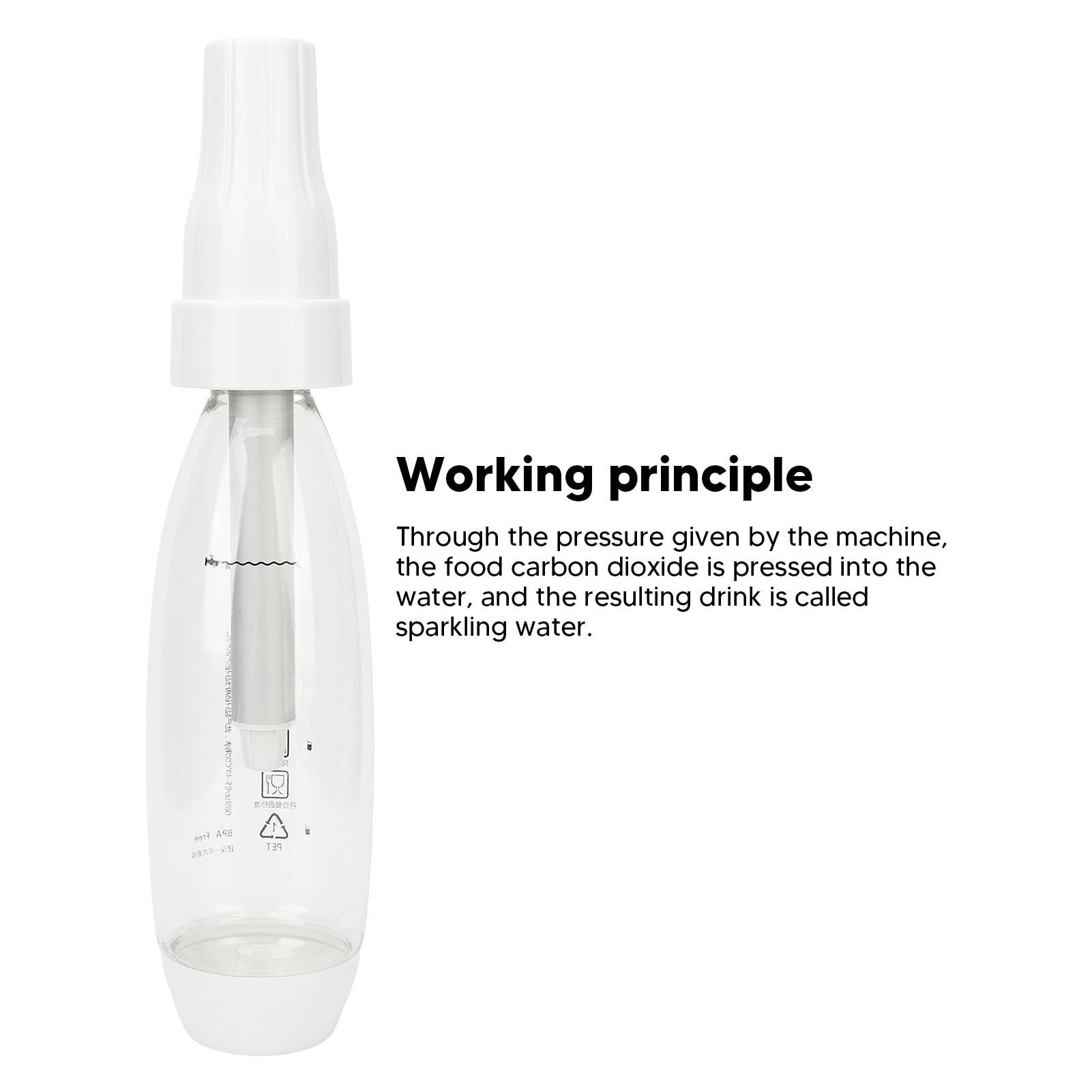 MAVIS LAVEN Soda Maker Machine Homemade Soda Fizzy Water Machine Manual Sparkling Water Machine, Soda Maker Machine,Easy to Use,Sparkling Water Hand Machine
