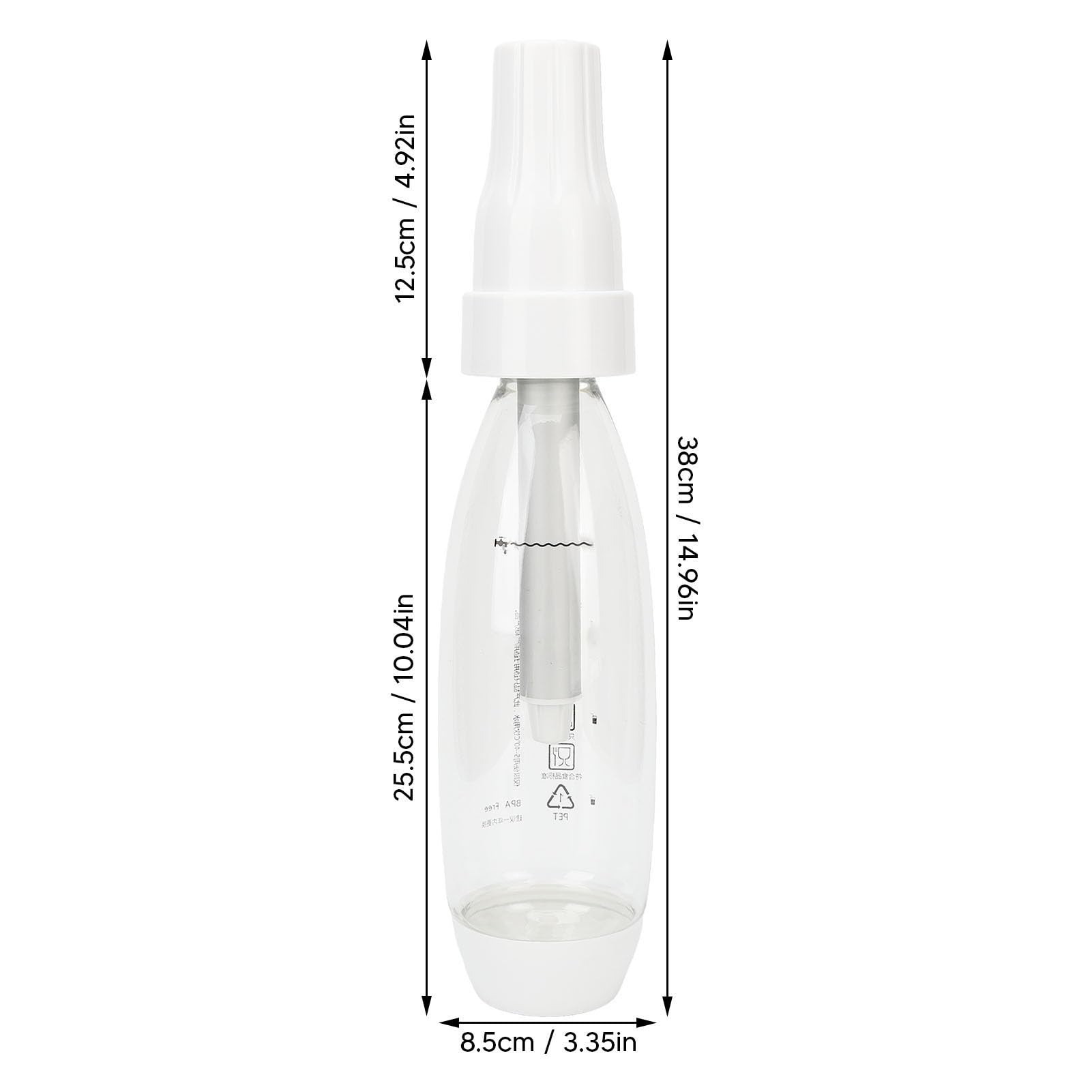 MAVIS LAVEN Soda Maker Machine Homemade Soda Fizzy Water Machine Manual Sparkling Water Machine, Soda Maker Machine,Easy to Use,Sparkling Water Hand Machine