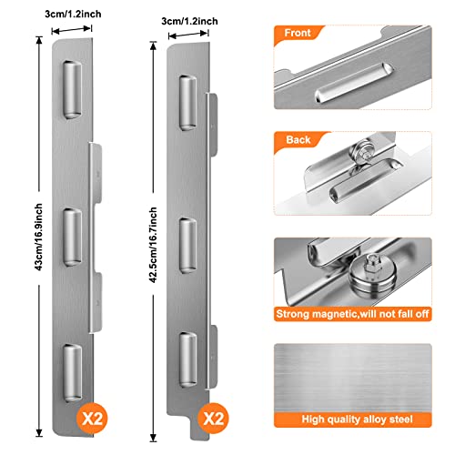 Wind Guard for Blackstone 36 Inch Griddle Stainless Steel Magnetic Wind Screen,Flat Top Grill Accessories,Compatible with Rear Grease Cup, Hood and Side Shelf