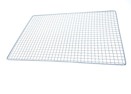 Barbecue Partner Portable Campfire Barbecue Charcoal Grill Wire mesh Rack Grate for Camping picnicking, Rectangular mesh, 16 * 12 inch