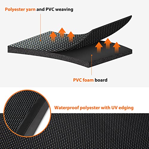Rosy Earth Flame Retardant Mat Under The Grill, Charcoal Grills, Gas Grills, Electric Grills to Protect The Deck Terrace Floor 39"*47"
