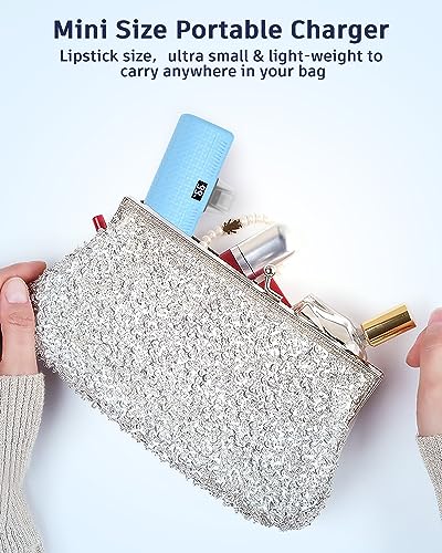 GIN FOXI Portable Charger for iPhone, Fast Charging (22W) LCD Digital Display Cute Power Bank, Portable Phone Charger Battery Pack for iPhone 14/14 Plus/13/13 Pro Max/12/11/8
