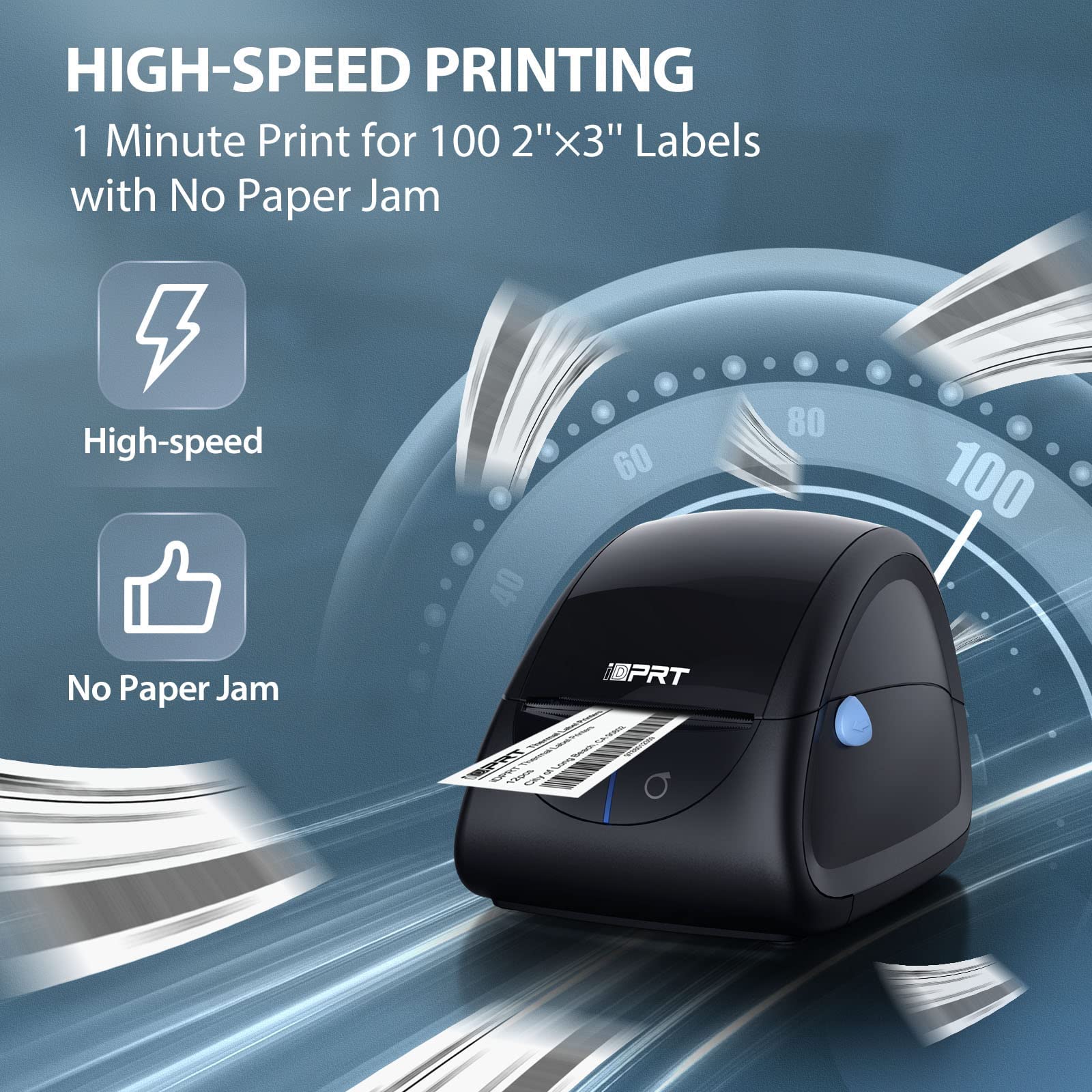 iDPRT Thermal Label Printer SP310 - Label Maker with Auto Label Detection, Support 1"-3.15" Print Width, Windows&Mac, Suitable for Barcode, Address, Filling and Storing for Home, Office&Small Business