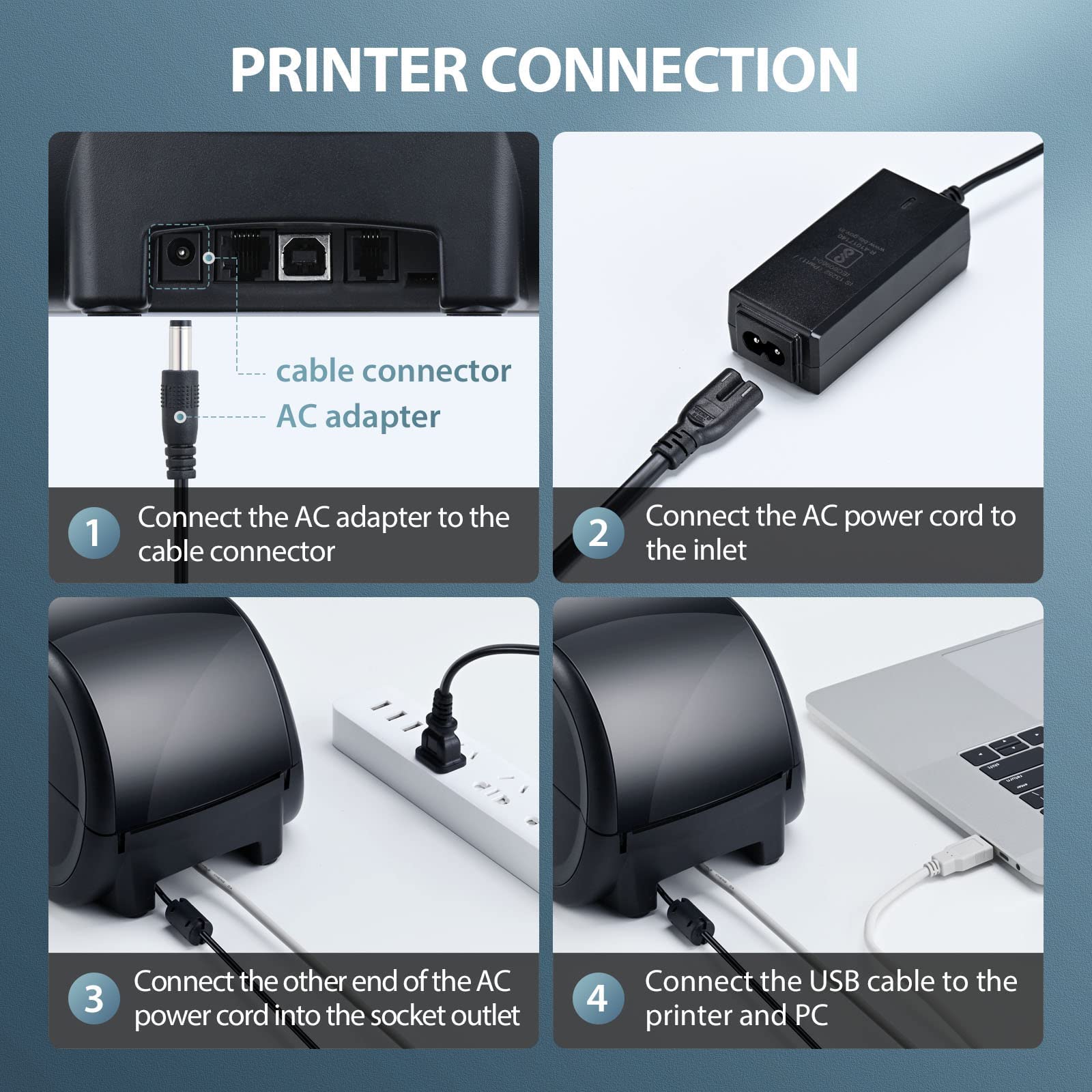 iDPRT Thermal Label Printer SP310 - Label Maker with Auto Label Detection, Support 1"-3.15" Print Width, Windows&Mac, Suitable for Barcode, Address, Filling and Storing for Home, Office&Small Business