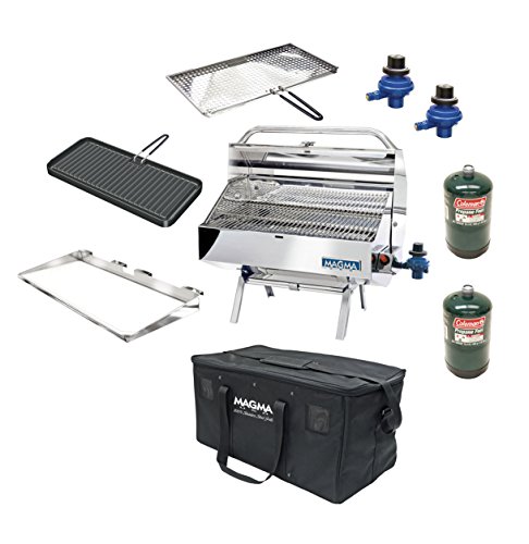 Magma Products, Padded Carrying/Storage Case for Grills with 9x18 inch Cooking Grate Size, A10-992, Black, One Size